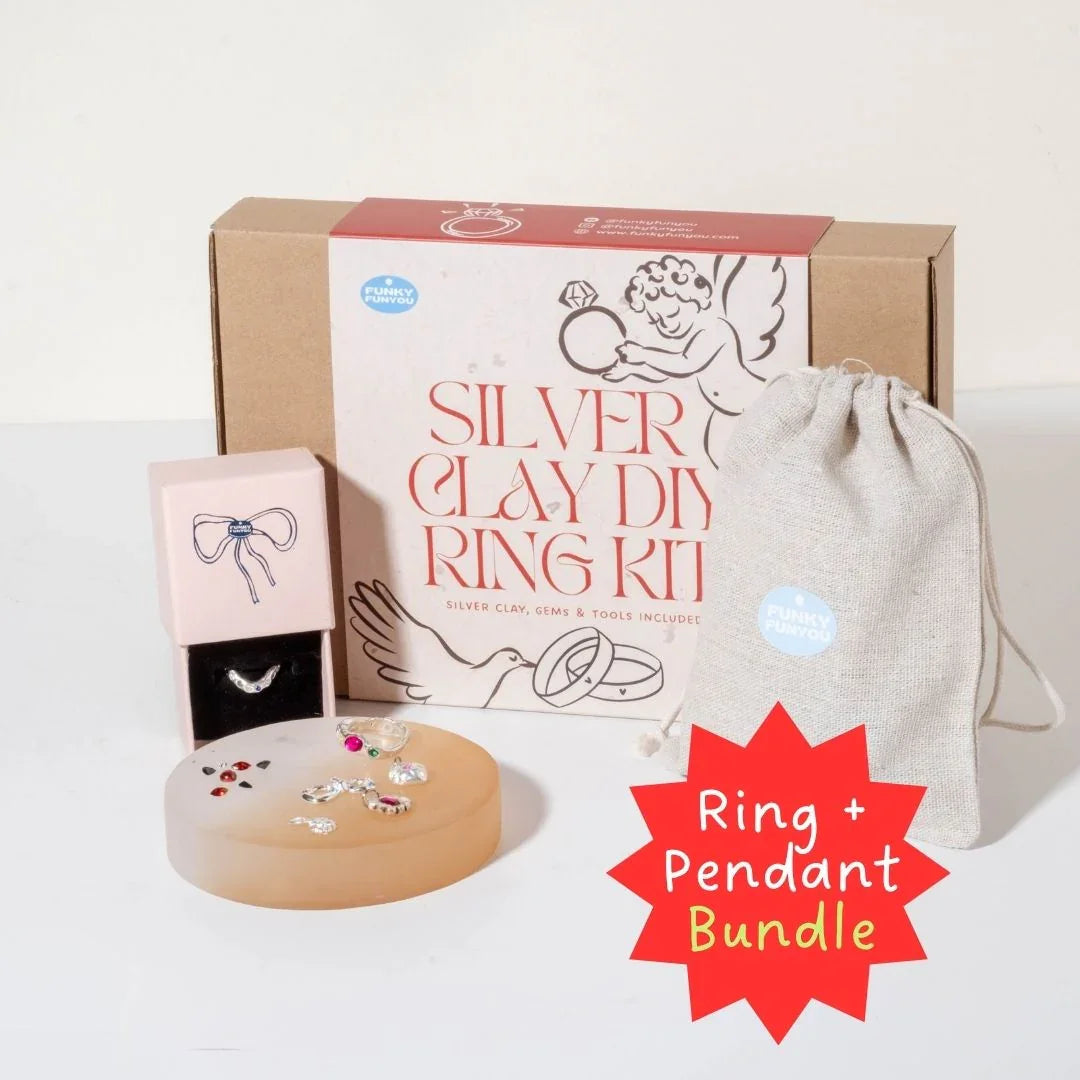 Dazzling DIY Silver Ring Party Kit | Handcraft Metal Clay – FunkyFunYou